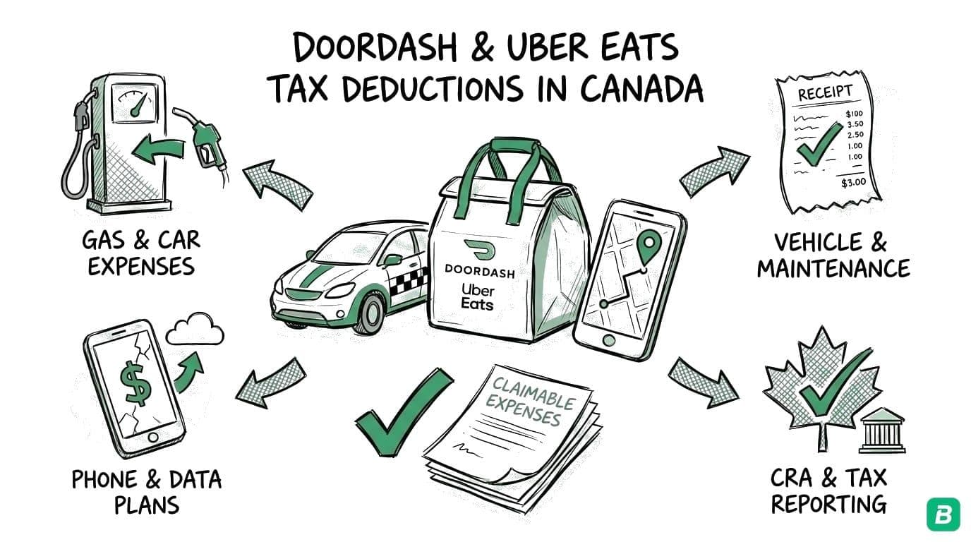 DoorDash & Uber Eats Tax Deductions Canada 2026: Delivery Driver Guide ...